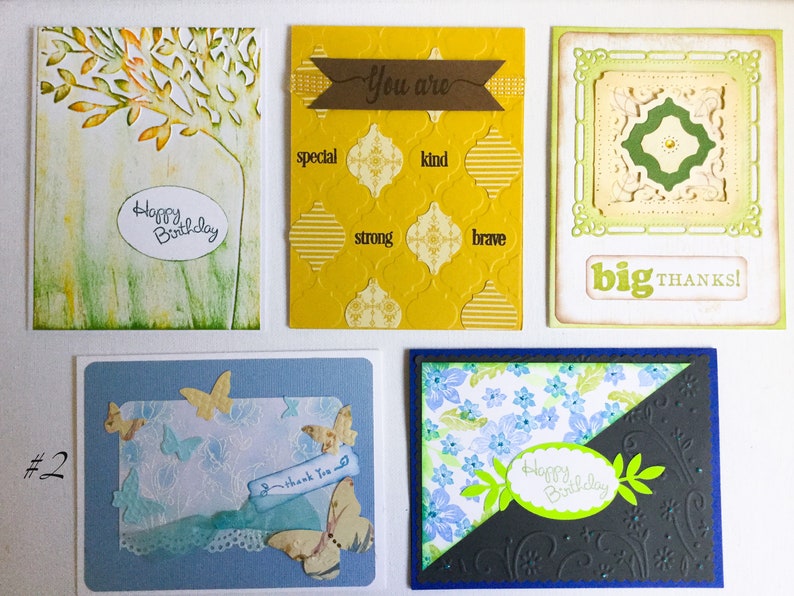Set of Unique Handmade cards | Etsy