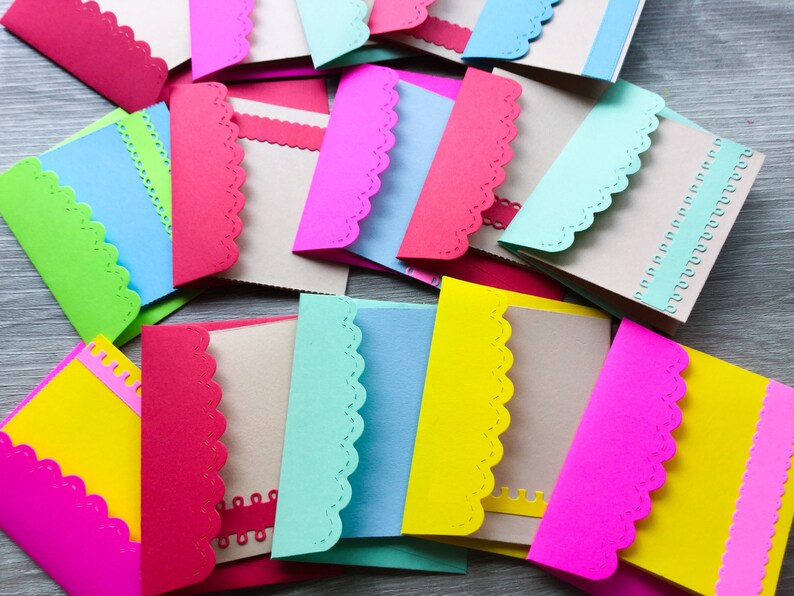 Handmade Mini Cards Mini Envelopes Wcards | Etsy