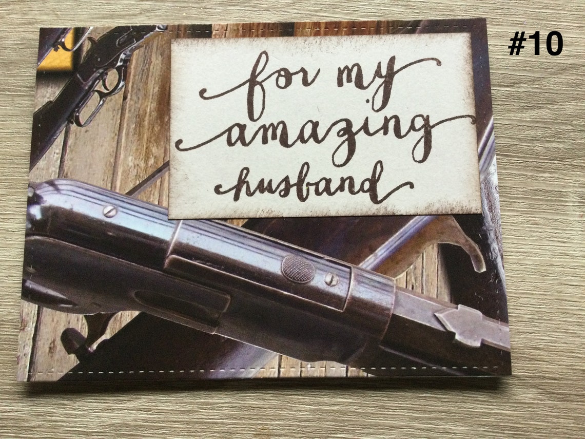 Gun Cards for Amazing Husband Son Friend Brother Rifle | Etsy