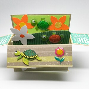 Turtle Pop up Box Card Pirates Pop up Box Card Boys - Etsy