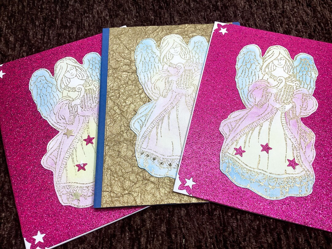 Buy 2 Sets, Get 1 Free, Mix and Match, Handmade Angel Cards, Pastel ...