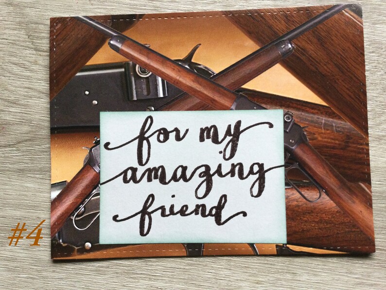 Gun Cards for Amazing Husband Son Friend Brother Rifle | Etsy