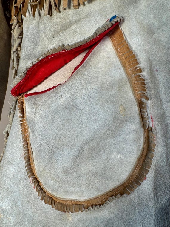 1940s - Cree First Nations Hand Made Hand Embroidered… - Gem