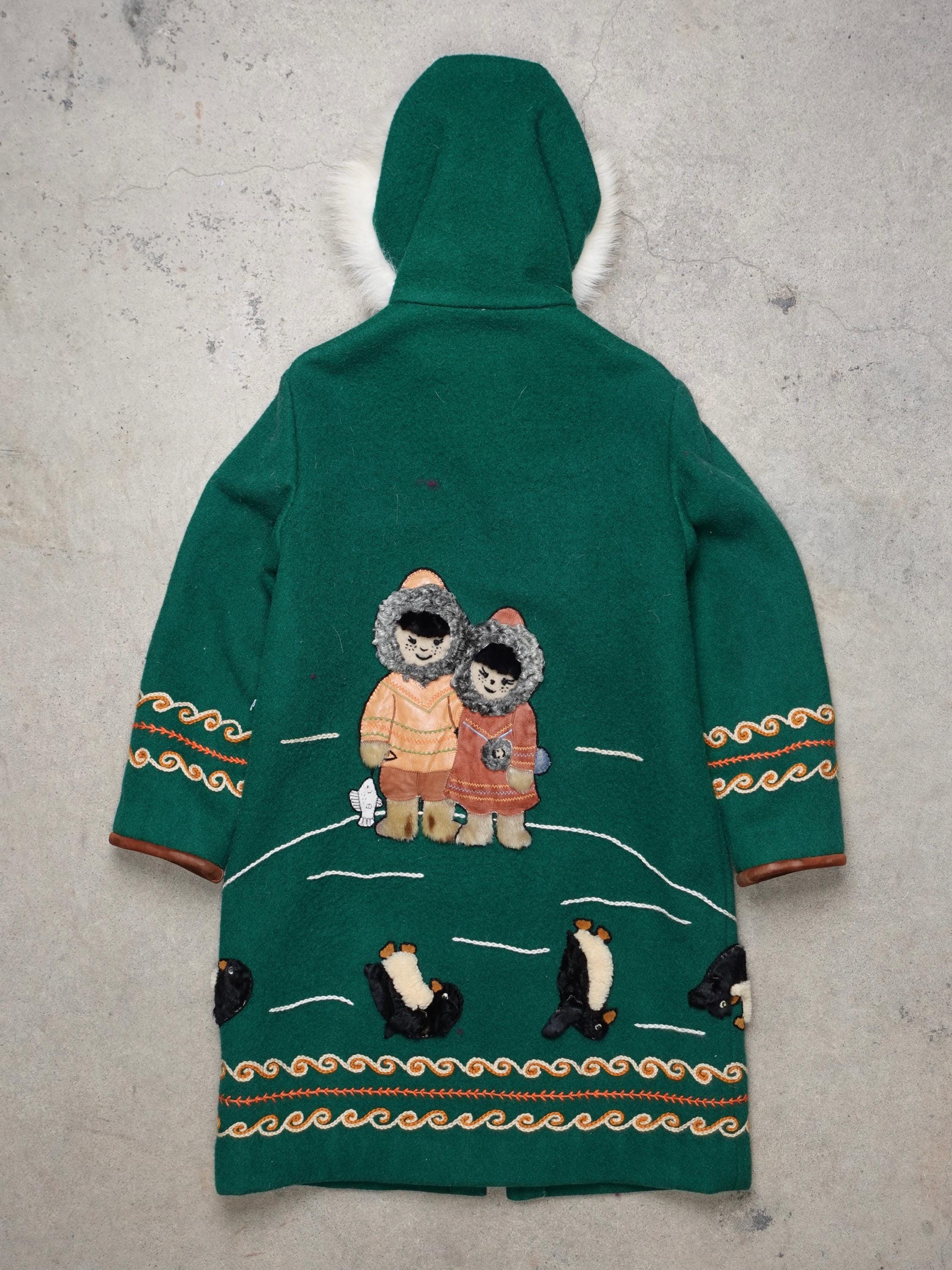 1960S/70S INUIT WOOL DUFFLE Parka Penguin Motif - Etsy Canada