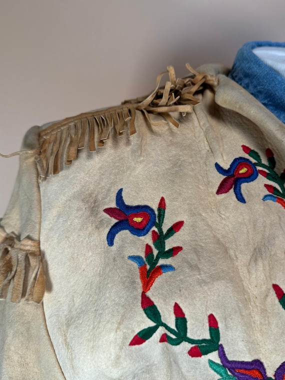 1940s - Cree First Nations Hand Made Hand Embroidered… - Gem