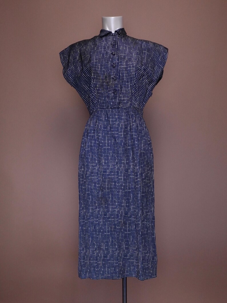 Vestido midi vintage de los años 60 con estampado de estrellas - Etsy México