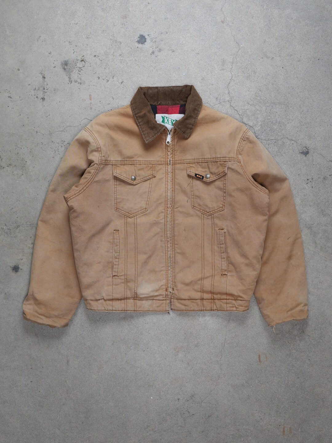 80s Key Key Canvas Work Jacket - Etsy