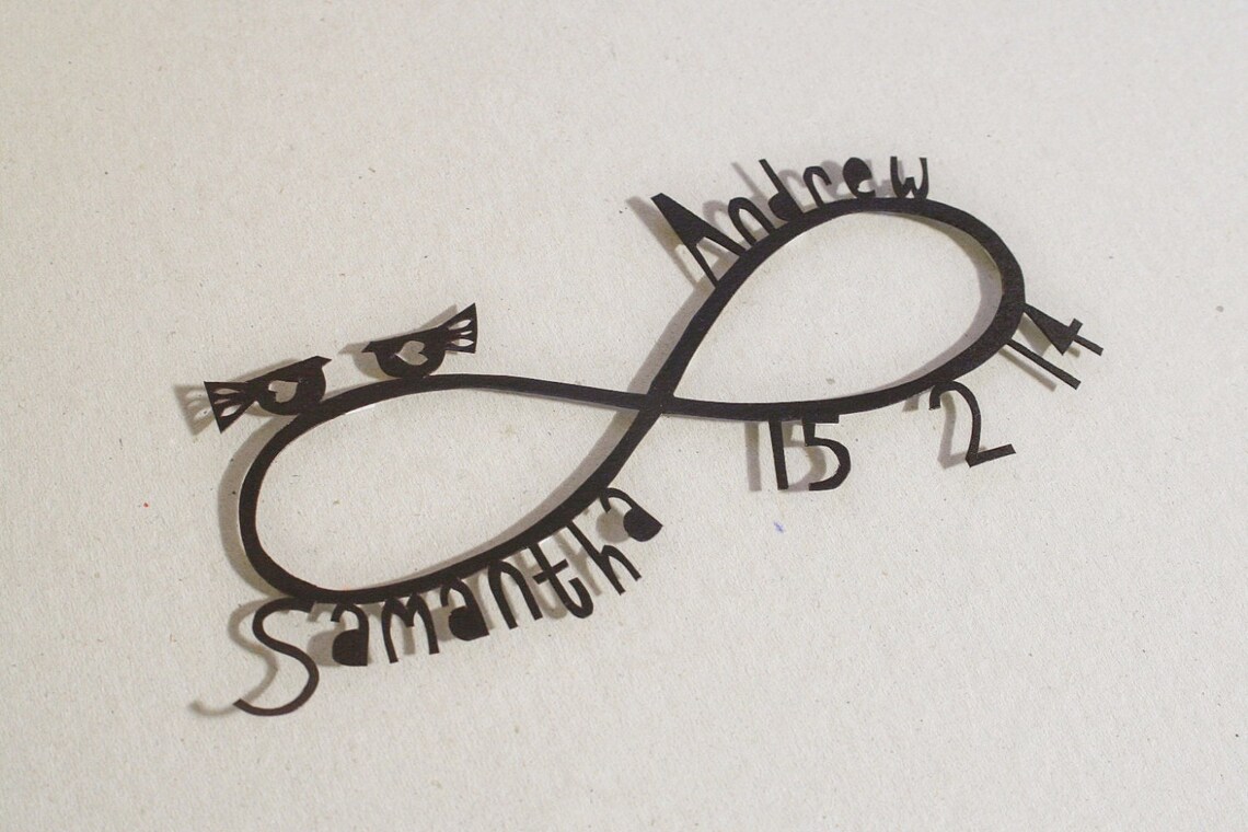 Wedding Papercutting Infinity Symbol Infinity Sign Wedding - Etsy