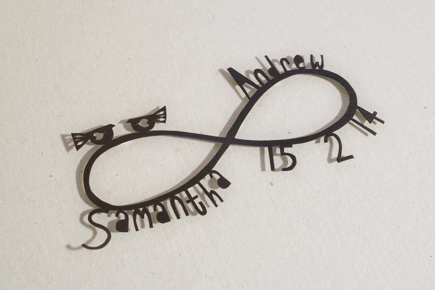 Wedding Papercutting Infinity Symbol Infinity Sign Wedding - Etsy