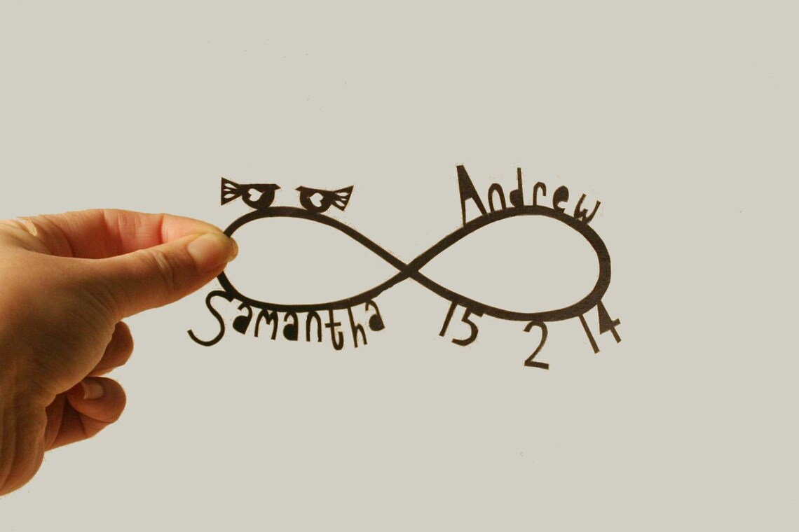 Wedding Papercutting Infinity Symbol Infinity Sign Wedding - Etsy