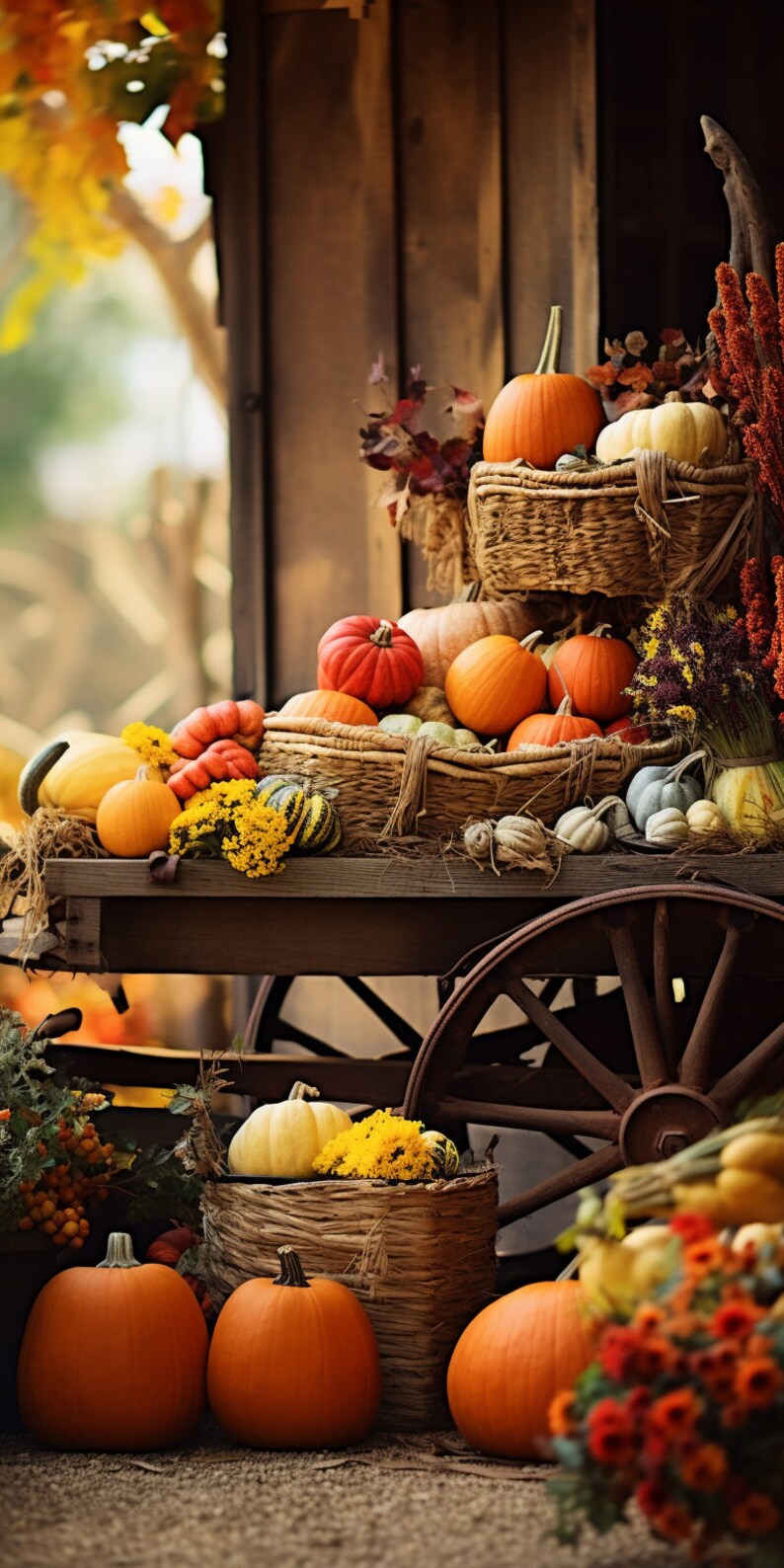 Pumpkin, Thanksgiving, Thanksgiving Background, Art Prints, Digital ...