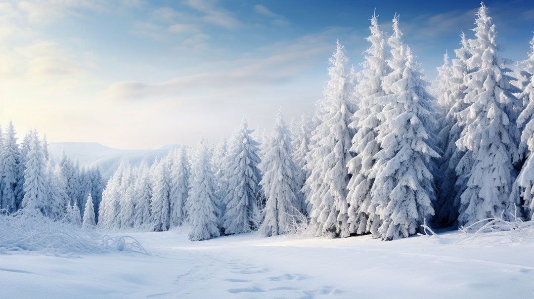 Winter Background, Snow, Frost, Background, Backdrop, Art Prints - Etsy