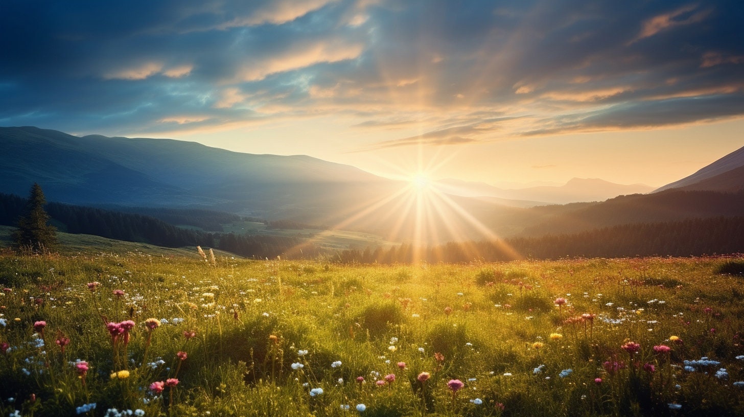 Sunrise, Hope, Relaxing, Horizon, Nature, Beach, Background, Digital ...