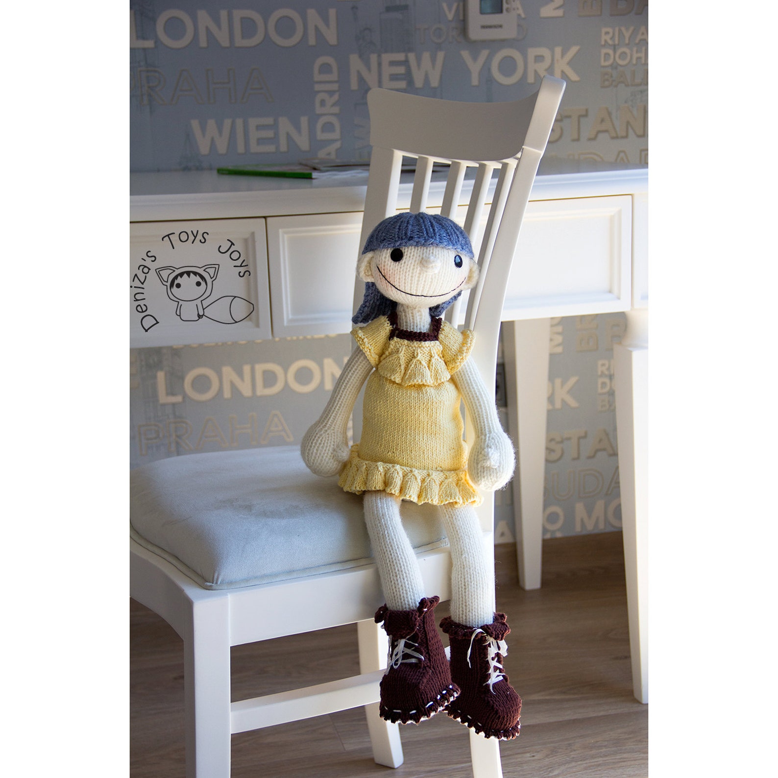 FireFly Doll. pdf knitting pattern. Knitted in the round. | Etsy