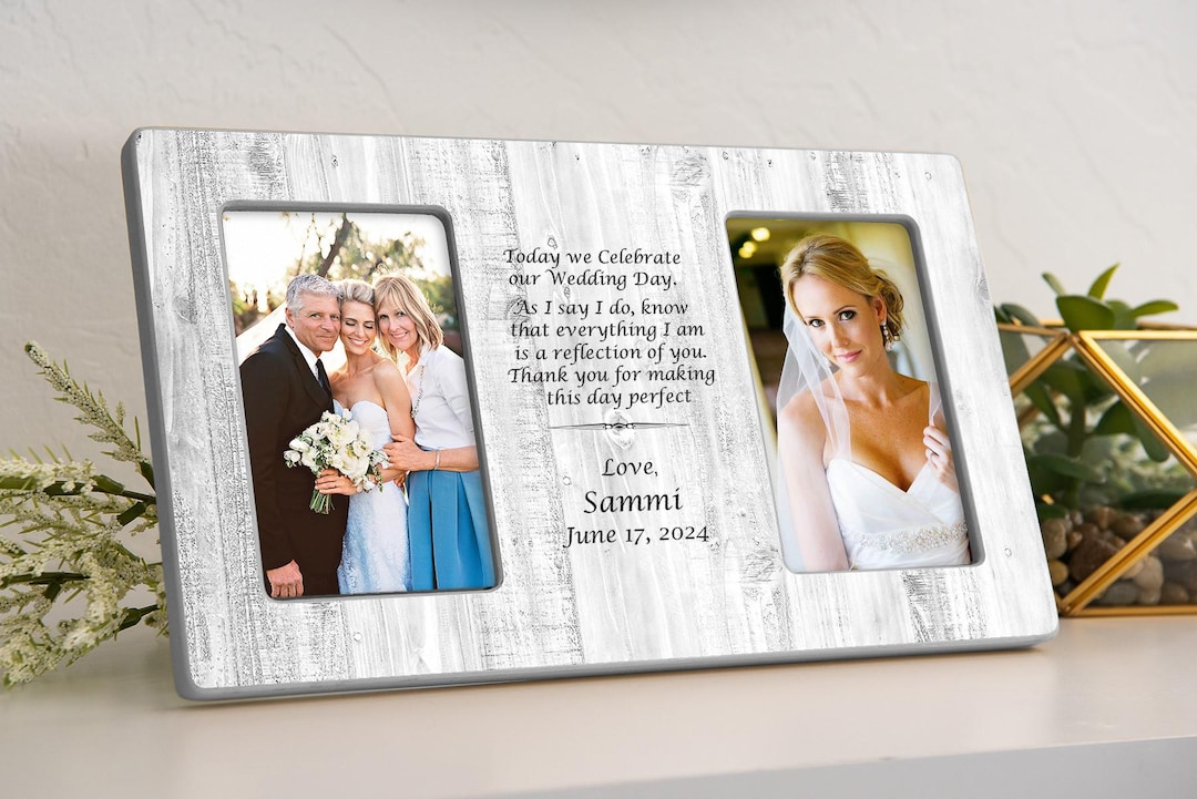 Today We Celebrate Our Wedding Day-gift Parents, Personalized Picture ...