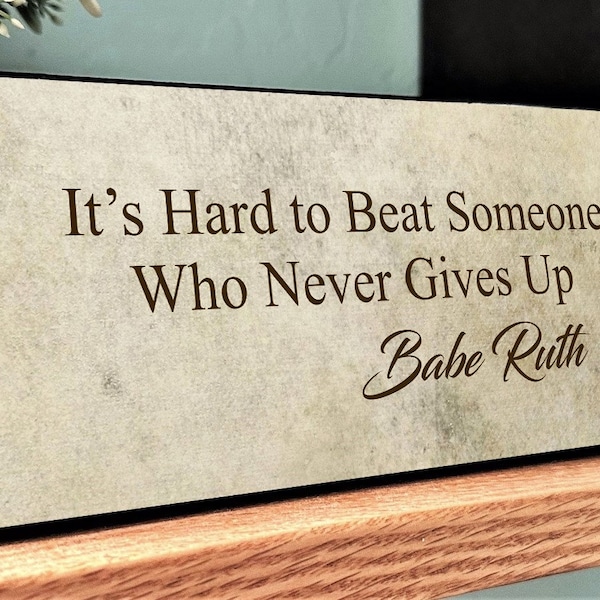 Babe Ruth Quote - Etsy
