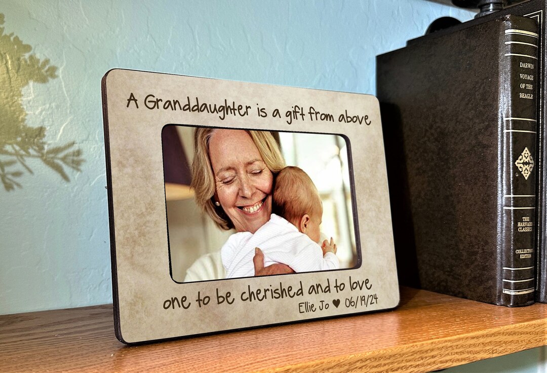 Granddaughter Frame, Grandson Picture Frame, Gift for Grandma, First ...