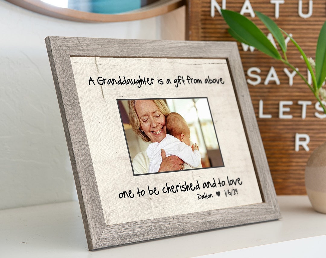 Granddaughter and Grandmother Picture Frame-a Granddaughter is a Gift ...
