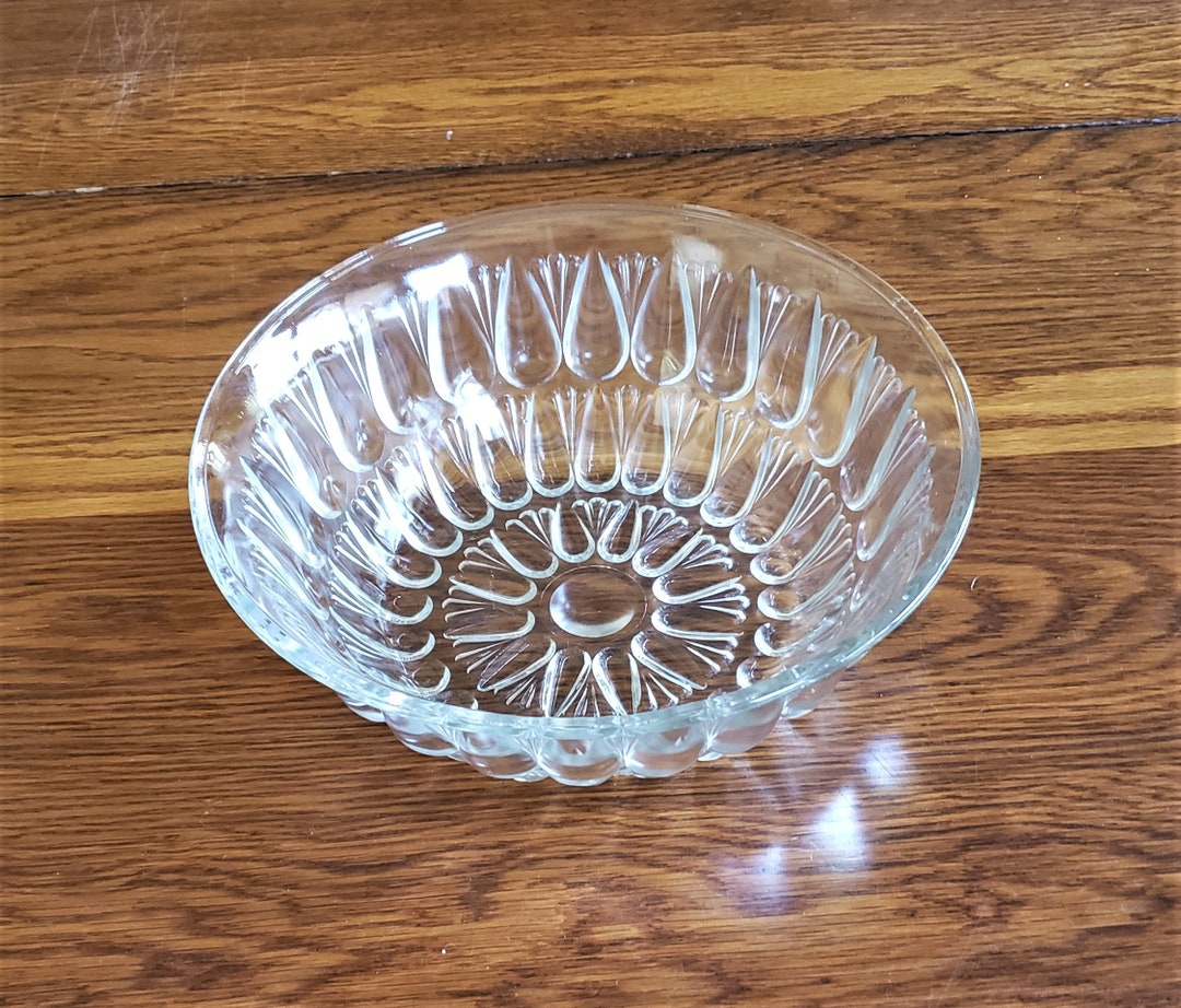 Cut Glass Floral Tear Drop Bowl-cut Glass Bowl-eapg Designs Clear Glass ...