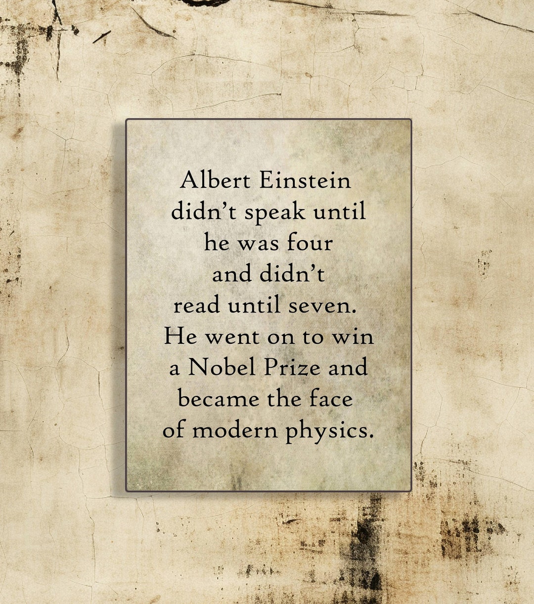 Albert Einstein-he Didn't Speak Until He Was Four and Didn't Read Until ...