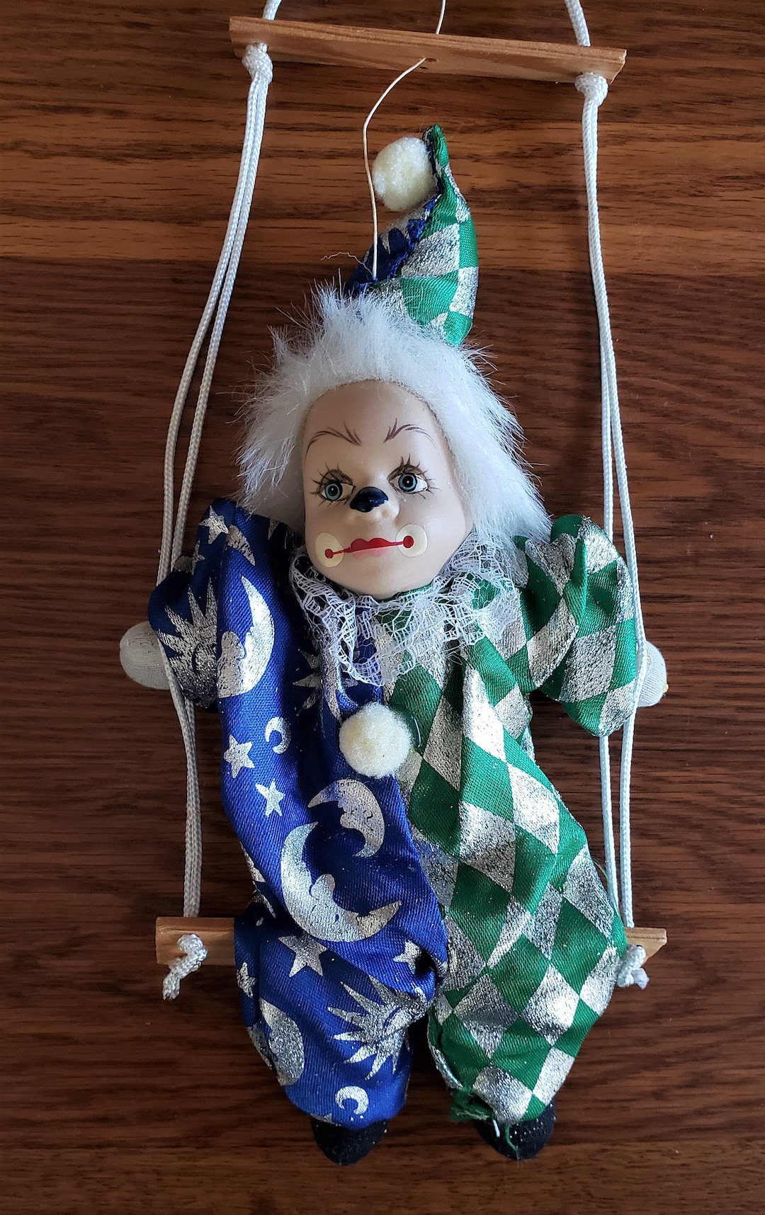 Vintage Clown Puppet on a Swing-clown Puppet-collectible Clown Doll - Etsy