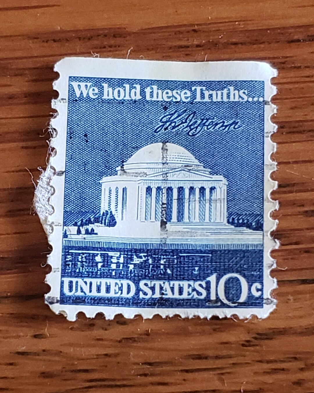 10 Cent US Postage Stamp-thomas Jefferson Memorial Stamp - Etsy
