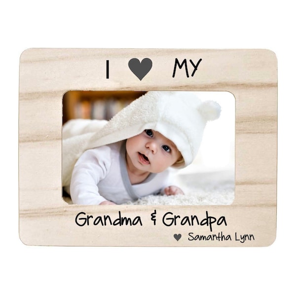 I Love Grandpa Picture Frames - Etsy