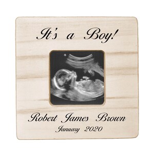 Gender Reveal Frame, It's A Boy Photo Frame, Sonogram Frame, Custom ...