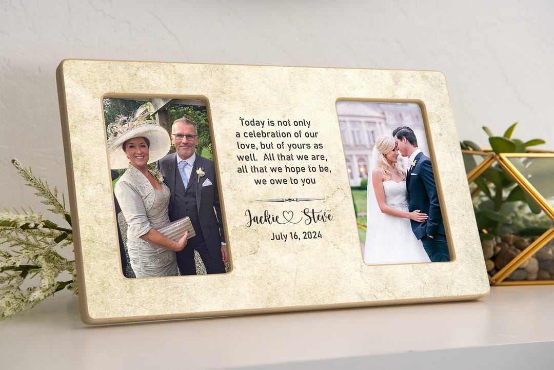 Parents Wedding Frame Wedding Gift Parents, Personalized Picture Frame ...