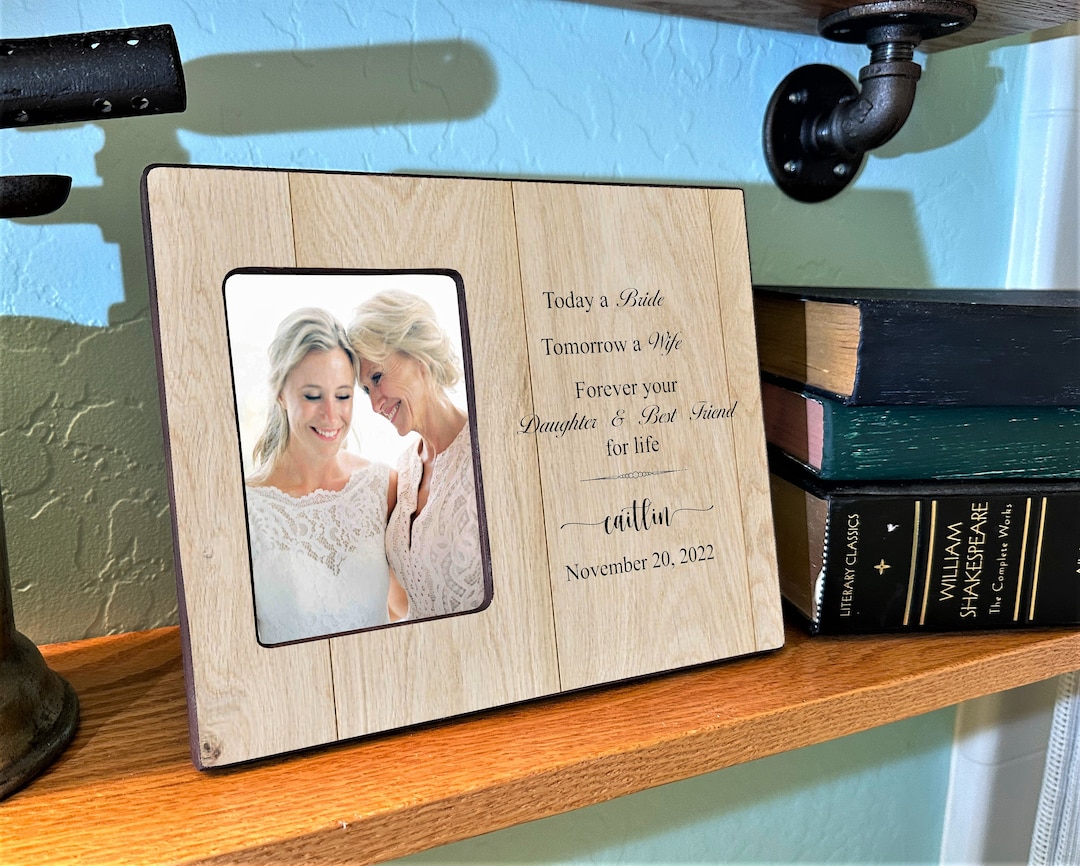 Mom Daughter Picture Frame, Wedding Photo Frame, Mother of the Bride ...