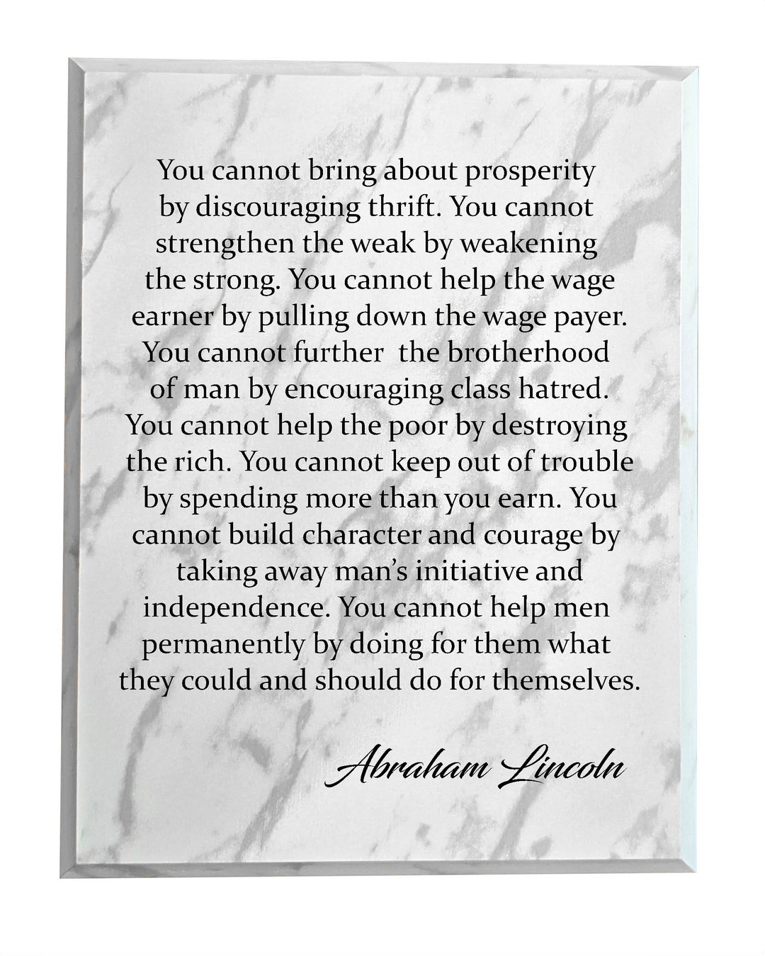 Abraham Lincoln Quotes Sign, American President Plaque, Wooden Wall Art ...