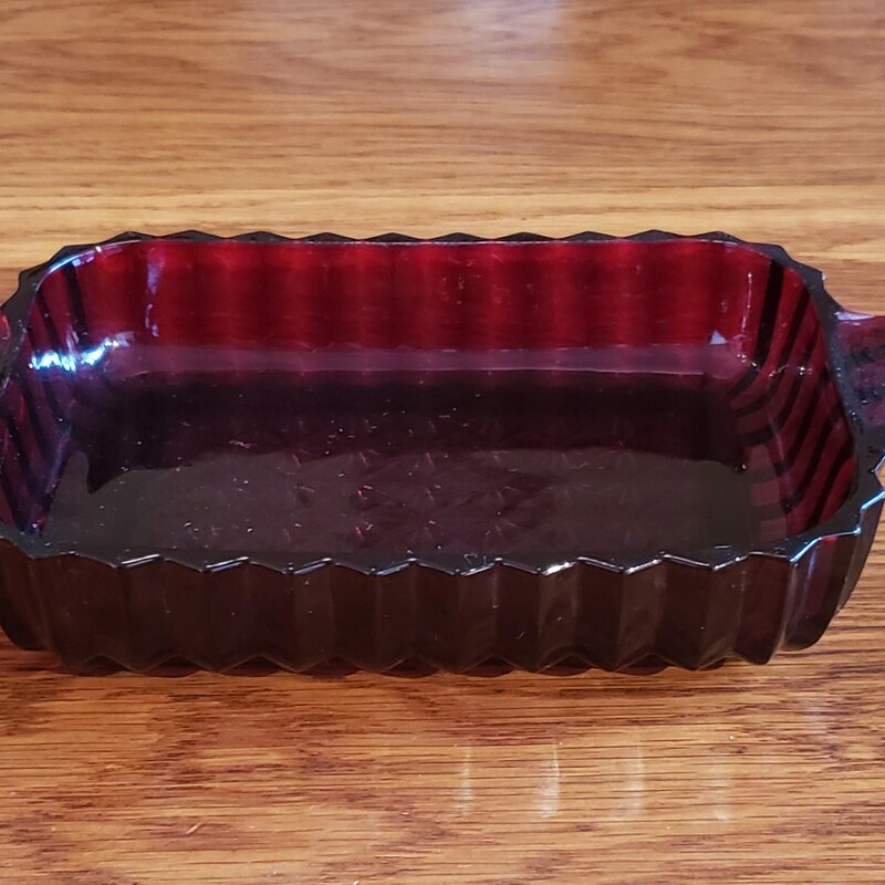Red Depression Glass - Etsy