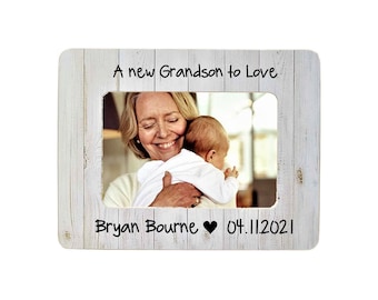 Personalised Great Grandson Portrait Wooden Photo Frame Gift - Etsy