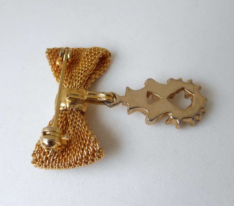 1960's Repurposed Vintage Gold Mesh Bow With 1940's - Etsy