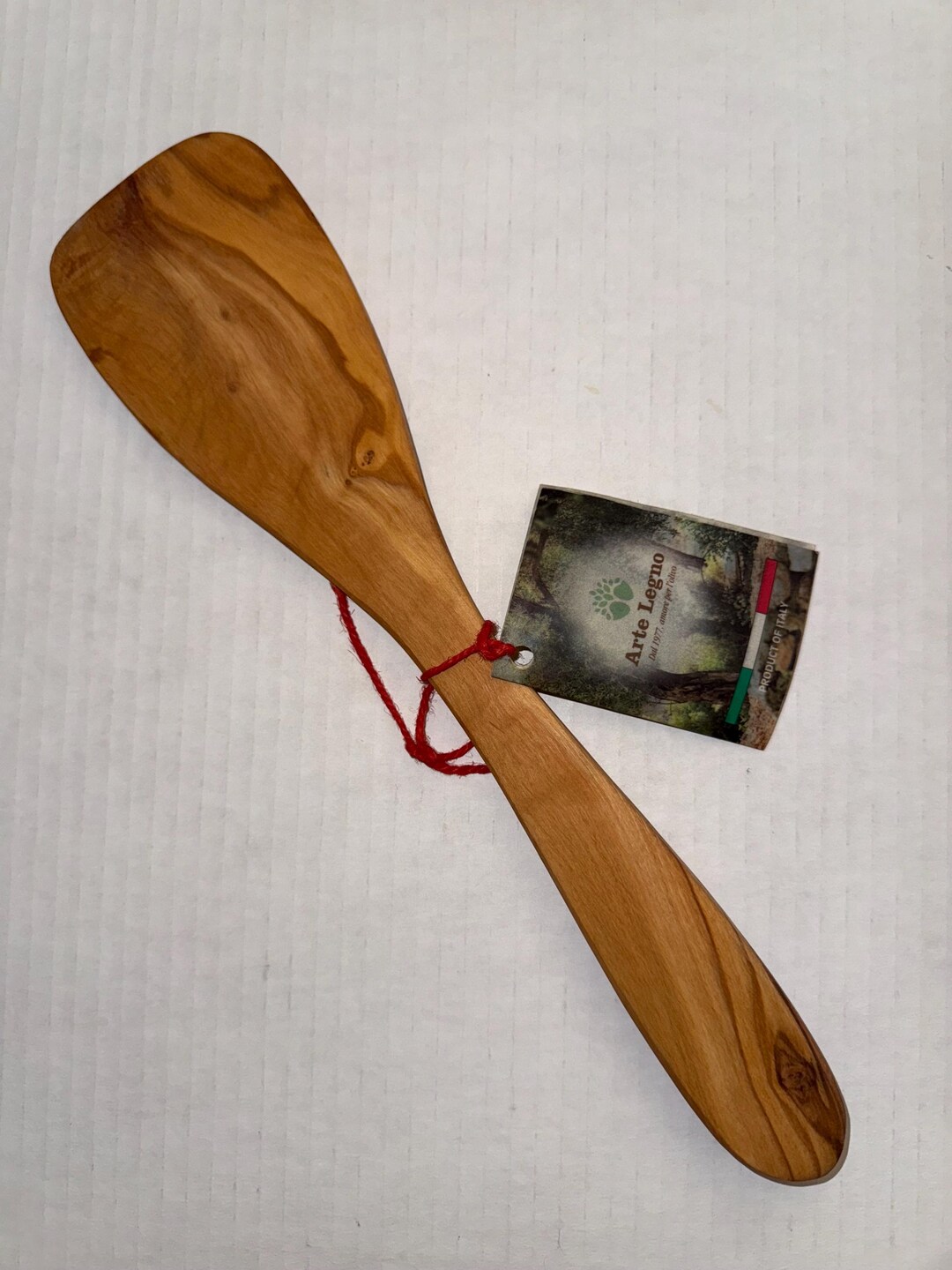 Handmade Olive Wood Spatula Wok Spoon Kitchen Serving Utensil Arte ...