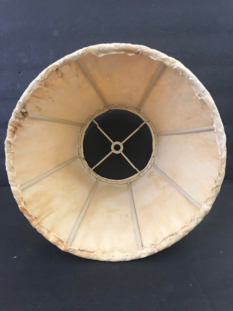 Leather Rawhide Laced Lamp Shade Lampshade Lighting Accessory | Etsy