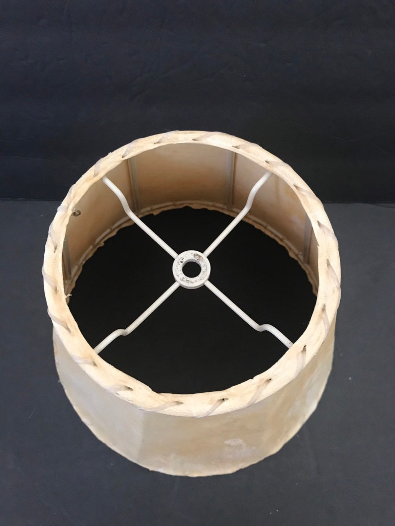 Leather Rawhide Laced Lamp Shade Lampshade Lighting Accessory | Etsy