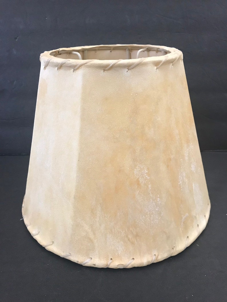 Leather Rawhide Laced Lamp Shade Lampshade Lighting Accessory | Etsy