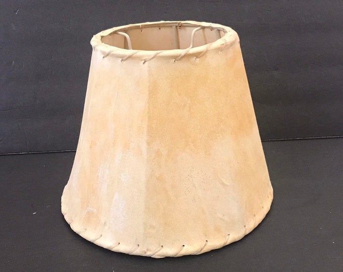 Leather Rawhide Laced Lamp Shade Lampshade Lighting Accessory Southwest ...
