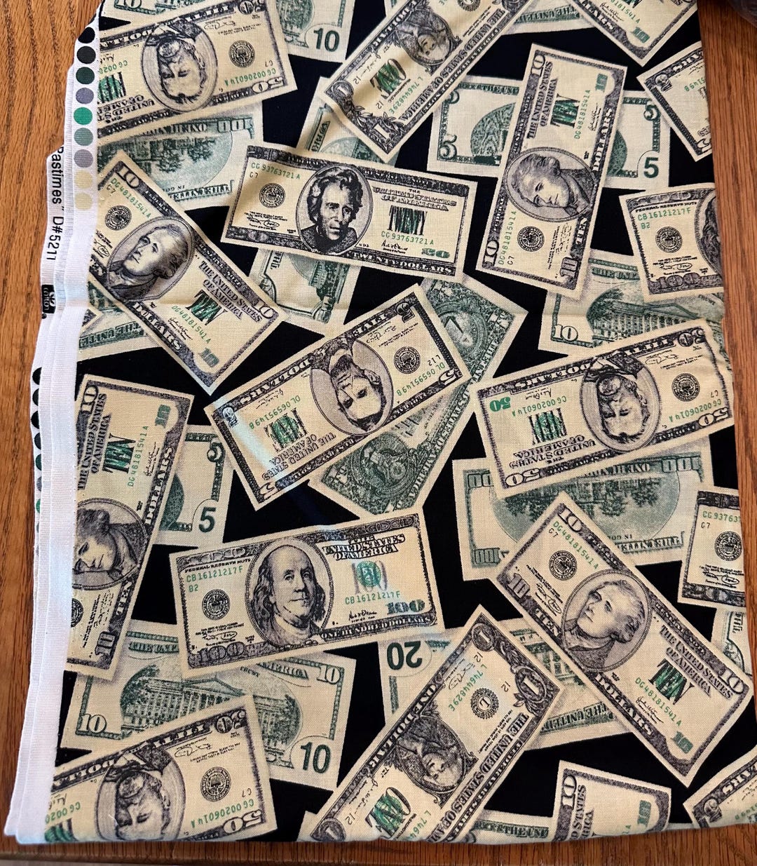Cash Money Cotton Novalty Fabric Black Background 45 X 60 Inches - Etsy