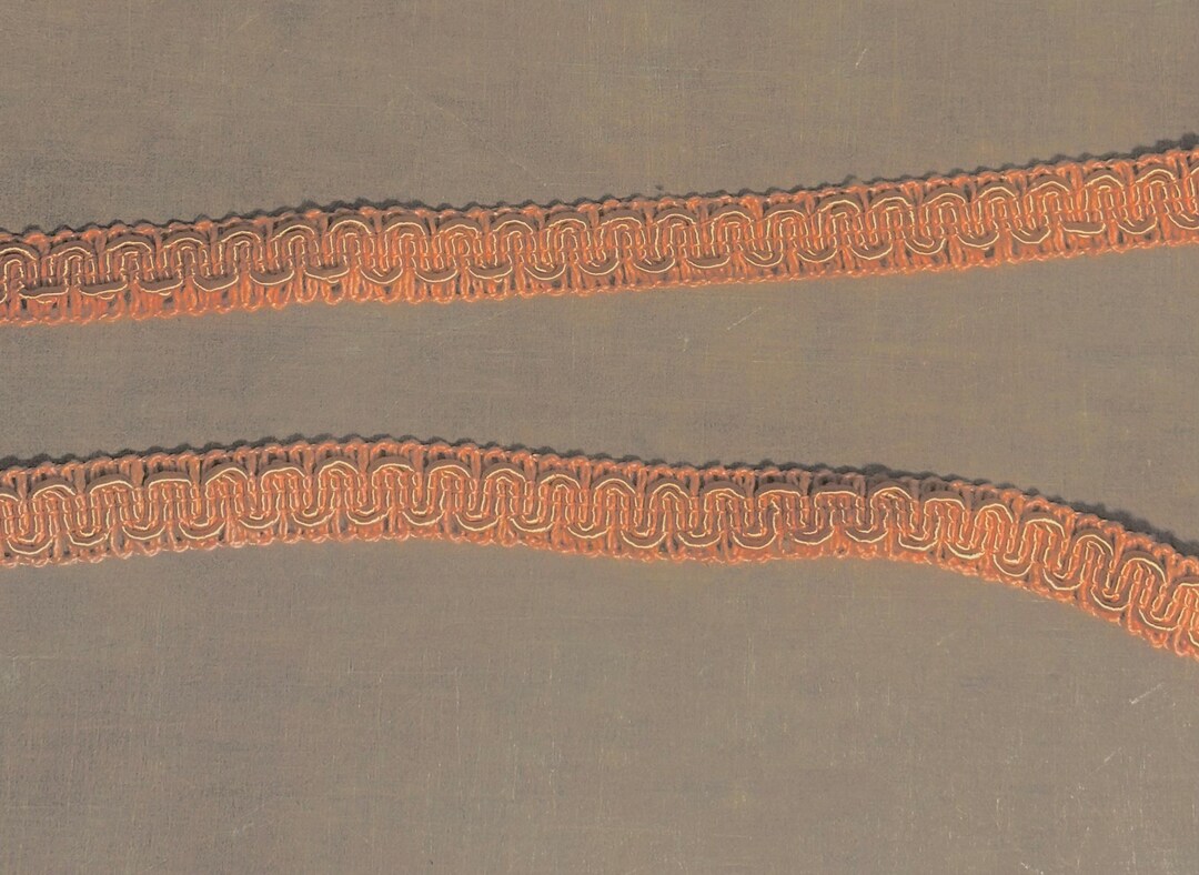 Peach Apricot Grimp Trim by the Yard - Etsy