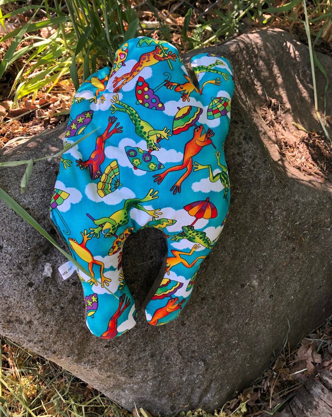 Frog Microwave Heating Pack Lavender and Flax Seed Sensory Lap Weight ...