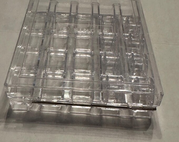 Singer Sewing Machine Hinged Plastic Bobbin Storage Case - Etsy