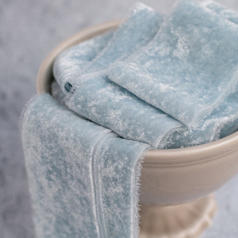 Blue Silk Ribbon - Etsy