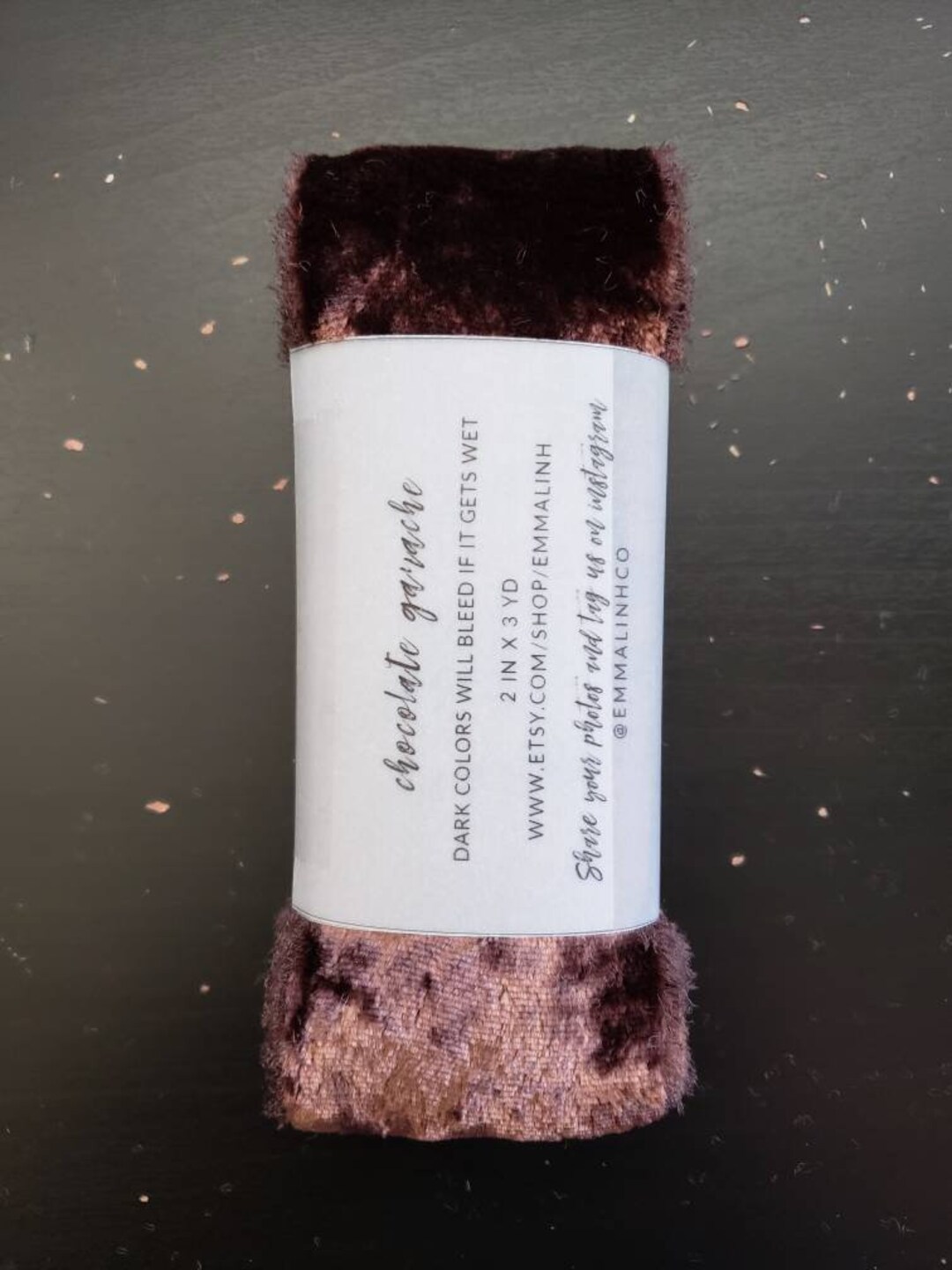 Chocolate Ganache Silk Velvet Ribbon; Bridal Bouquet, Invitations; Hand ...