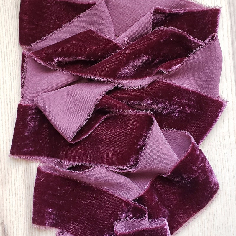 Maroon Ribbons - Etsy
