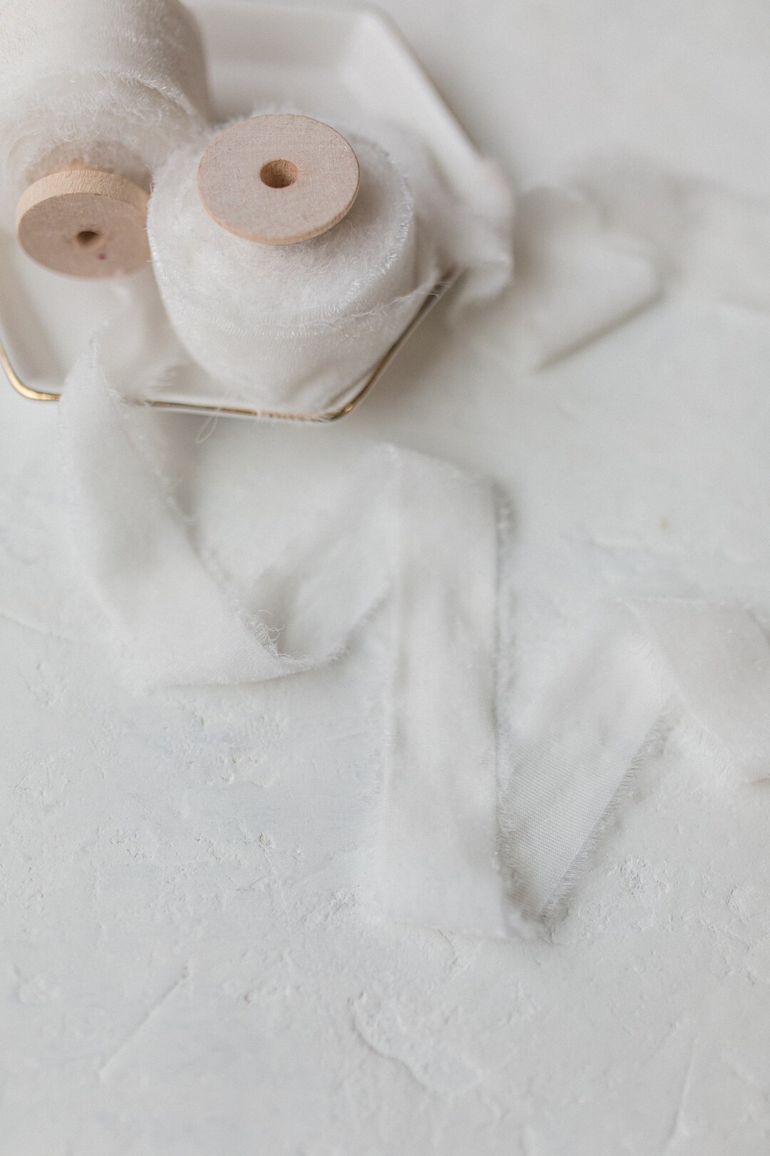 White Pearl Velvet Ribbon 100% Silk Bridal Bouquet, Invitations, Favors ...