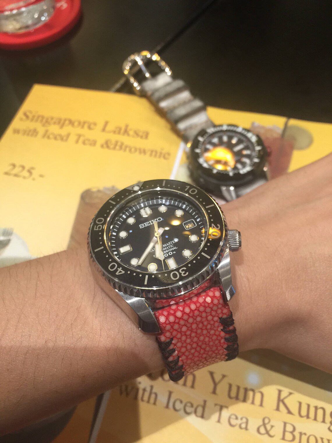 Handmade Red Stingray Watch Strap With Pre-v Buckle. | Etsy