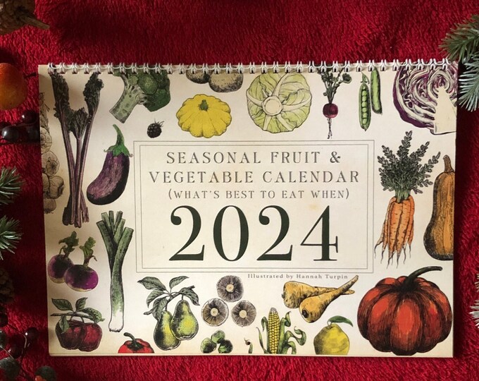 UK Seasonal Calendar 2024 Fruit and Vegetable Wall Calendar, FSC ...