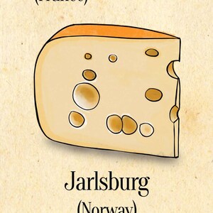 Cheese Alphabet Poster, A-Z of Cheese, Cheese Lover Gift. - Etsy